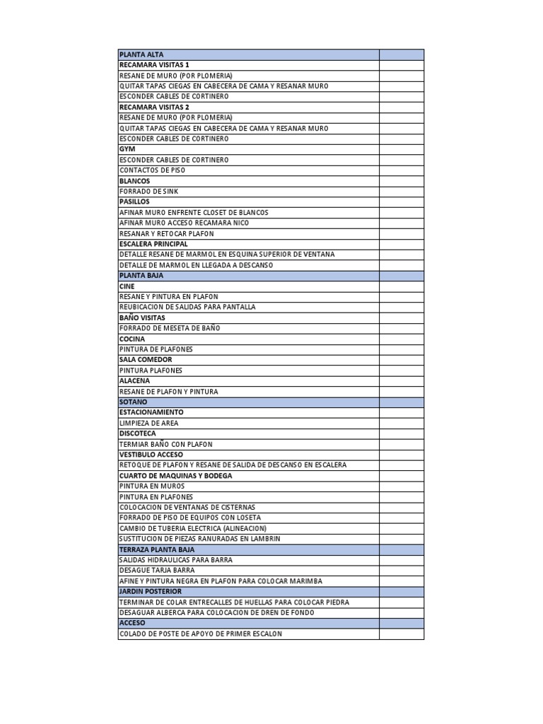 Check List Lote 259 | PDF