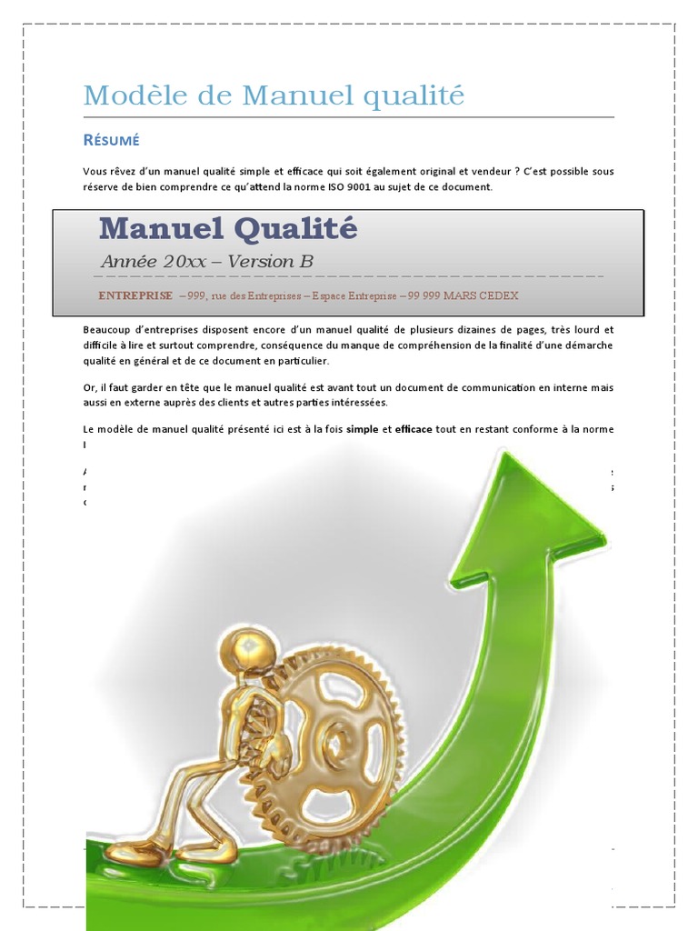 Manuel Qualité | PDF | Système de management de la qualité | Management ...