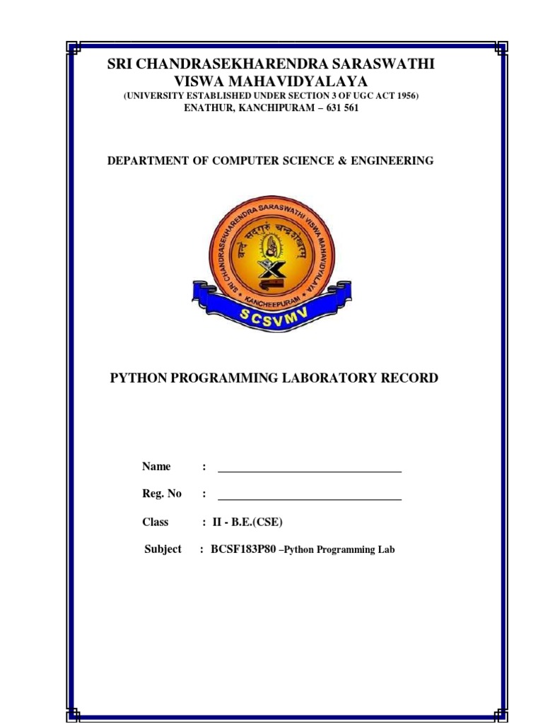 Python Index Cse Pdf String Computer Science Programming 8035