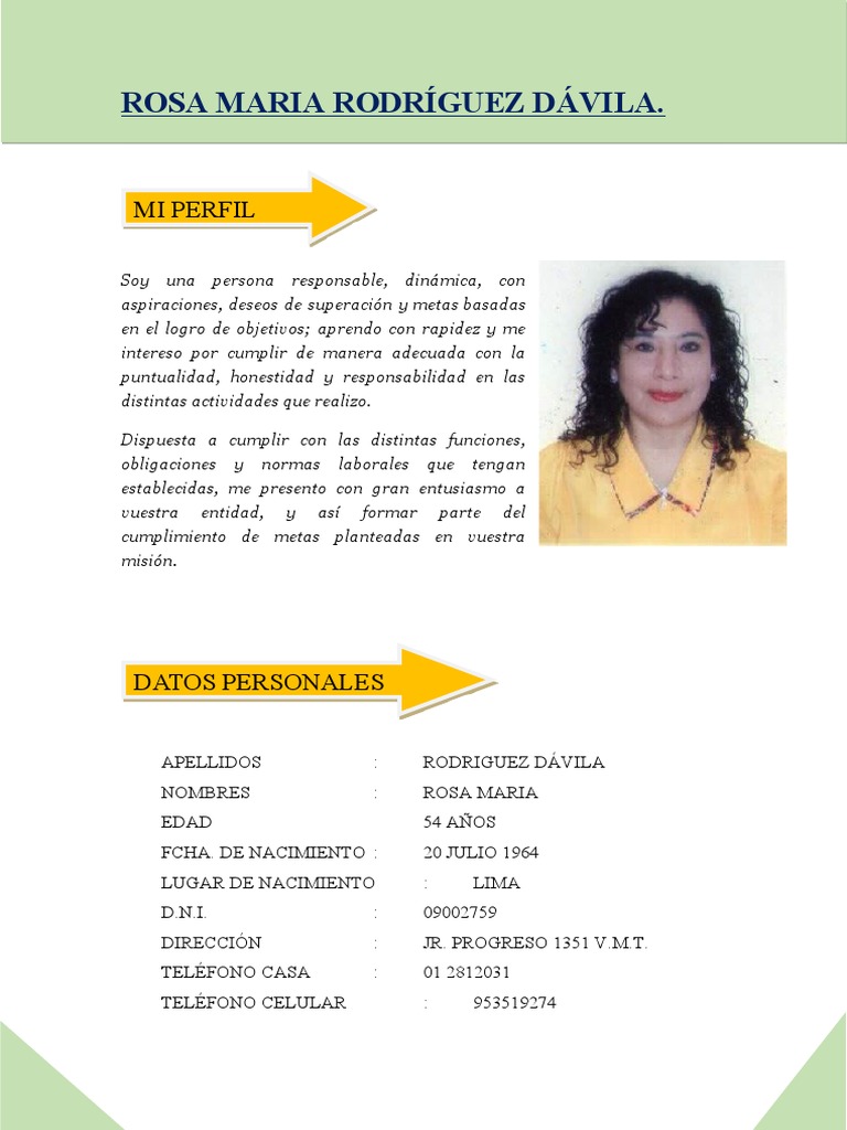 Curriculum Rosita | PDF