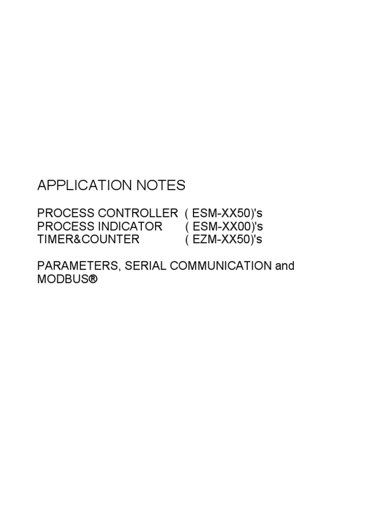 Modbus App V00 Pdf Error Detection And Correction Ascii 
