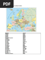 Europa Kraje - Quiz Z Mapą - Seterra | PDF