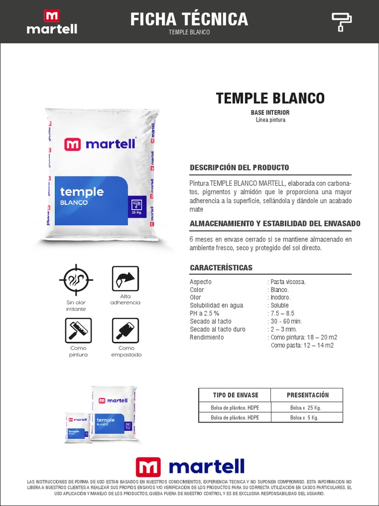 Temple Blanco F.T. | PDF | Pinturas | Agua