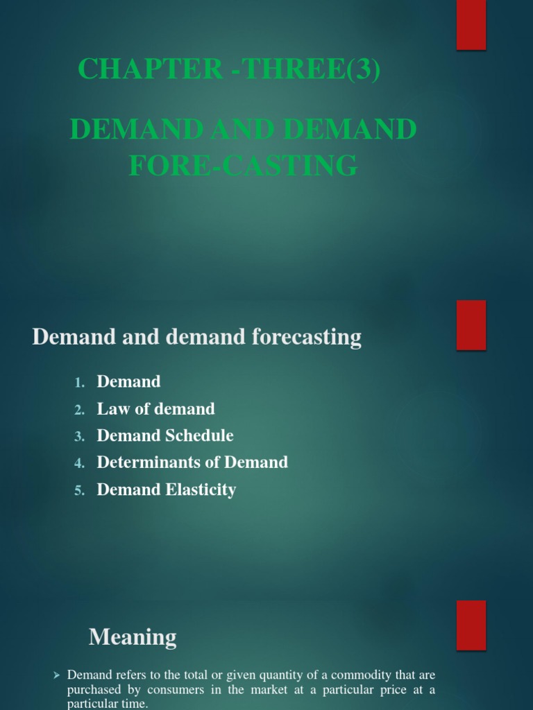 Managerial Economics Ch3 | Download Free PDF | Demand | Demand Curve