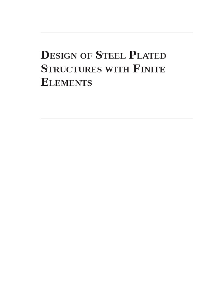 FEM Design-Manual CONTENTS | Download Free PDF | Buckling | Bending