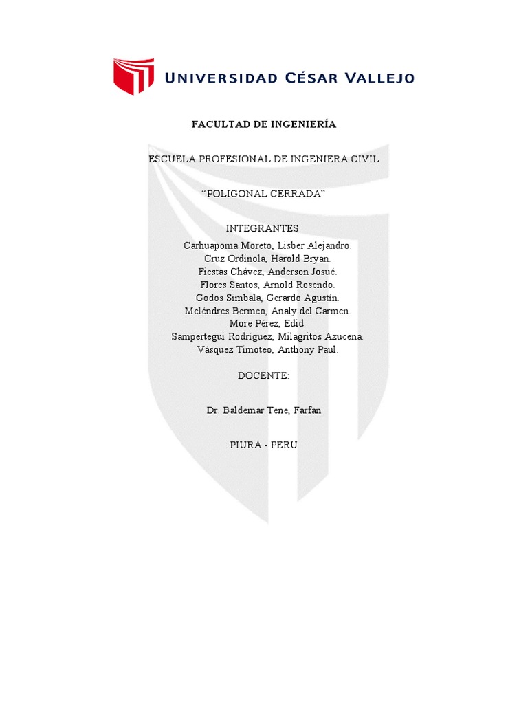 "POLIGONAL CERRADA" Topografia | PDF | Espacio | Datos geográficos e ...