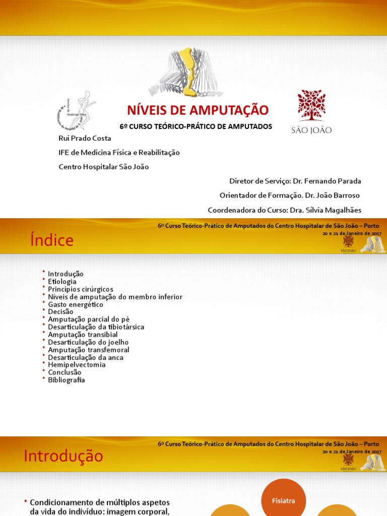 Níveis de Amputação | Download grátis PDF | Músculo esquelético | Joelho