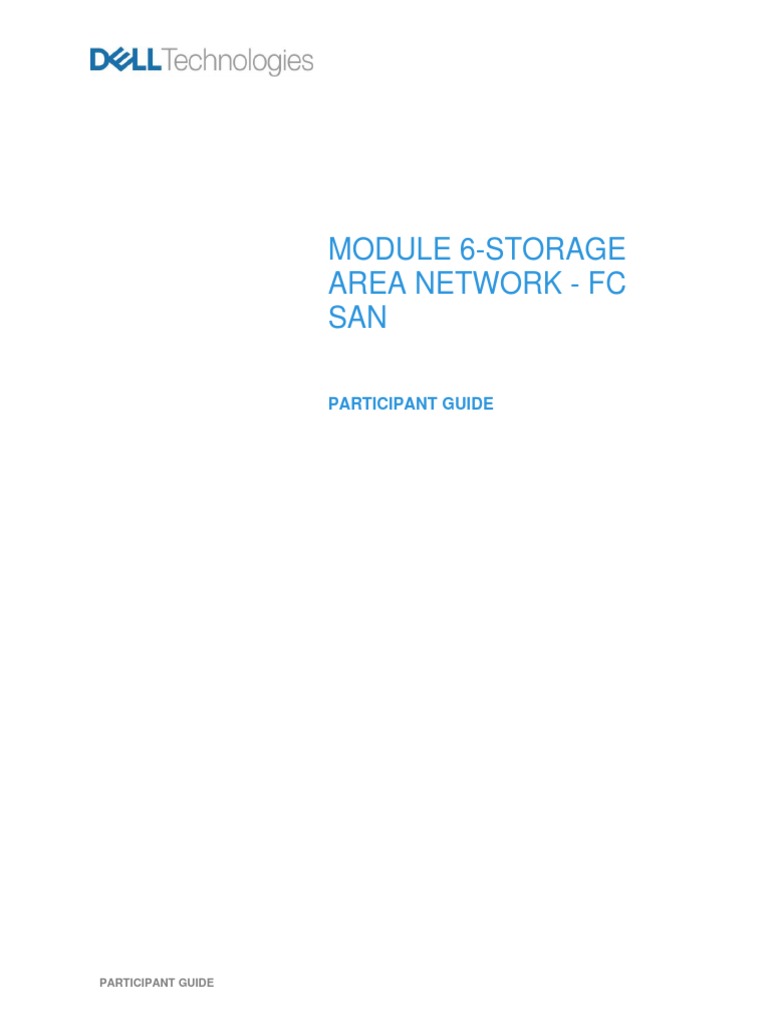 Module 6-Storage Area Network - FC SAN - Participant Guide | Download Free PDF | Computer ...