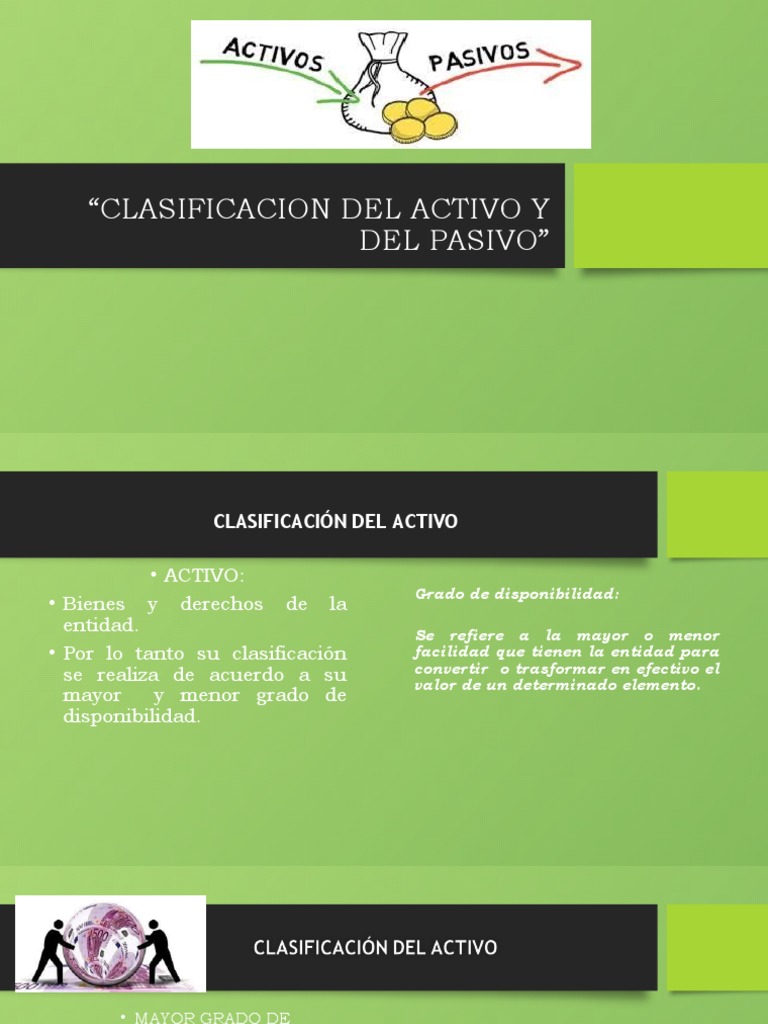3.-Clasificacion Del Activo y Pasivo | PDF | Business | Dinero
