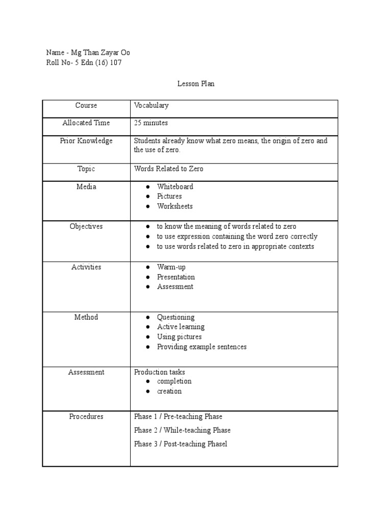 ELT Lesson Plan | Download Free PDF | Cognition | Behavior Modification ELT Lesson Plan | Download Free PDF | Cognition | Behavior Modification