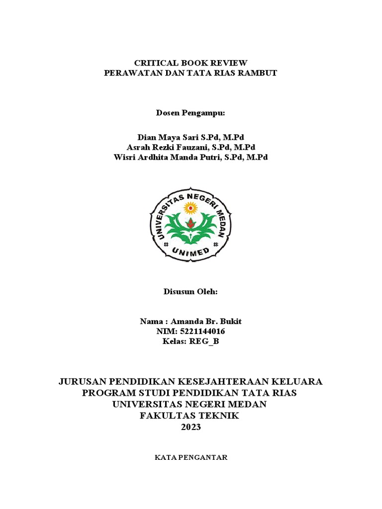 CRITICAL BOOK REVIEW Peratan Tata Rias Rambut | PDF