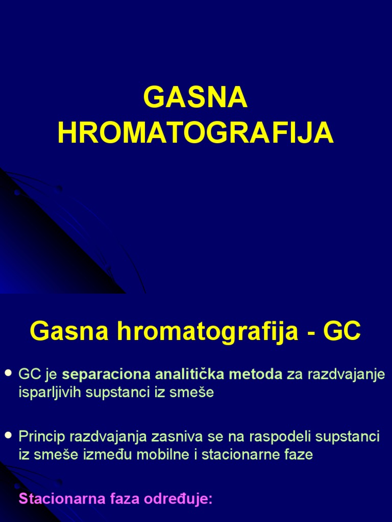 6 Gasna Hromatografija | PDF