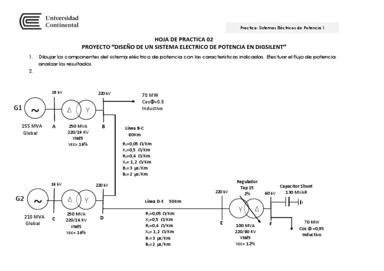 Practica Flujo de Potencia 02 | PDF | Ingenieria Eléctrica | Electricidad