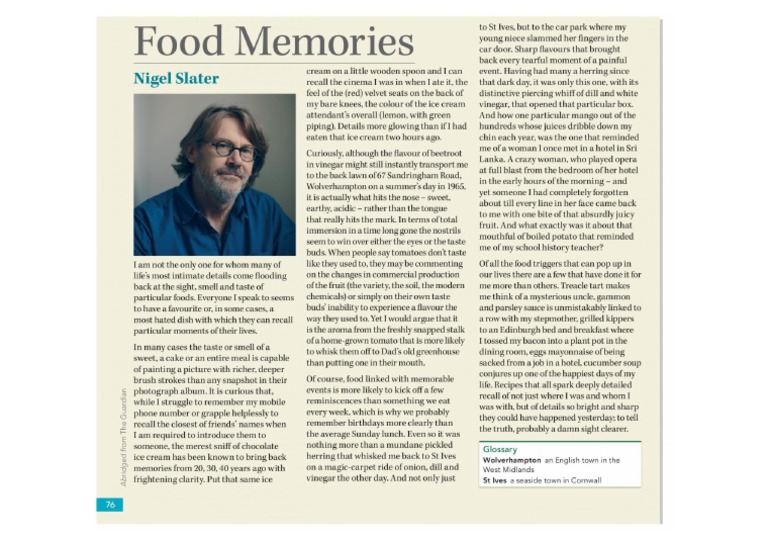 Food Memories | PDF