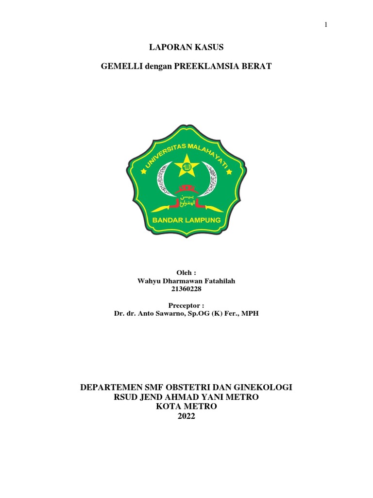 Case Report OBGYN Wahyu | PDF