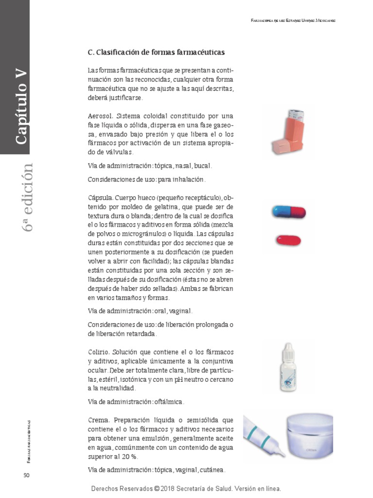 Formas Farmaceuticas FEUM | PDF | Tableta (Farmacia) | Medicamentos con ...