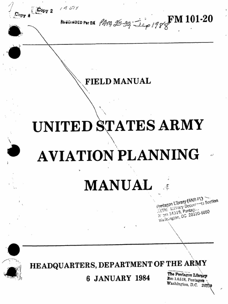 United States Army Aviation Planning Manual: Headquarters, Department ...