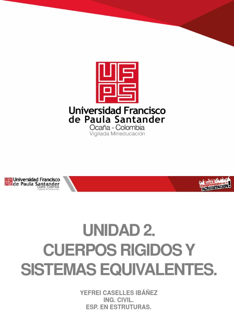 Unidad 2. Cuerpo Rigido y Sistema Equivalente. Diapositivas. | PDF ...