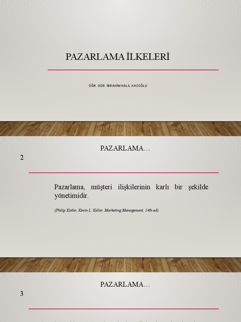 Pazarlama Ilkeleri | PDF