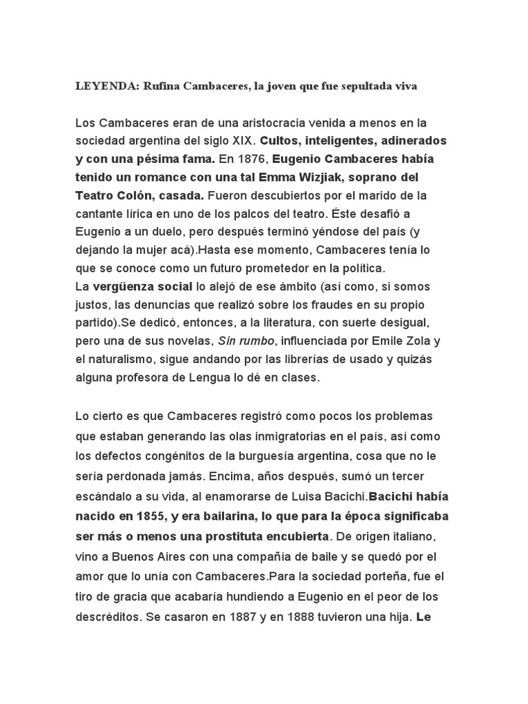 Leyenda Rufina | PDF