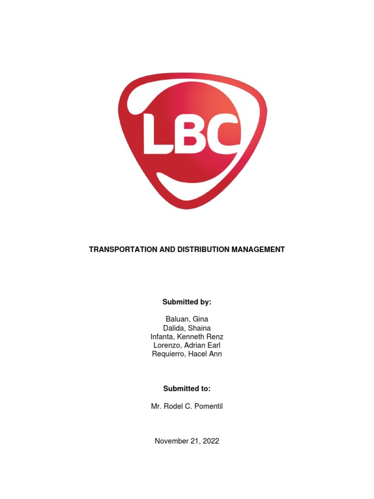 LBC Paper | PDF | Cargo | Courier