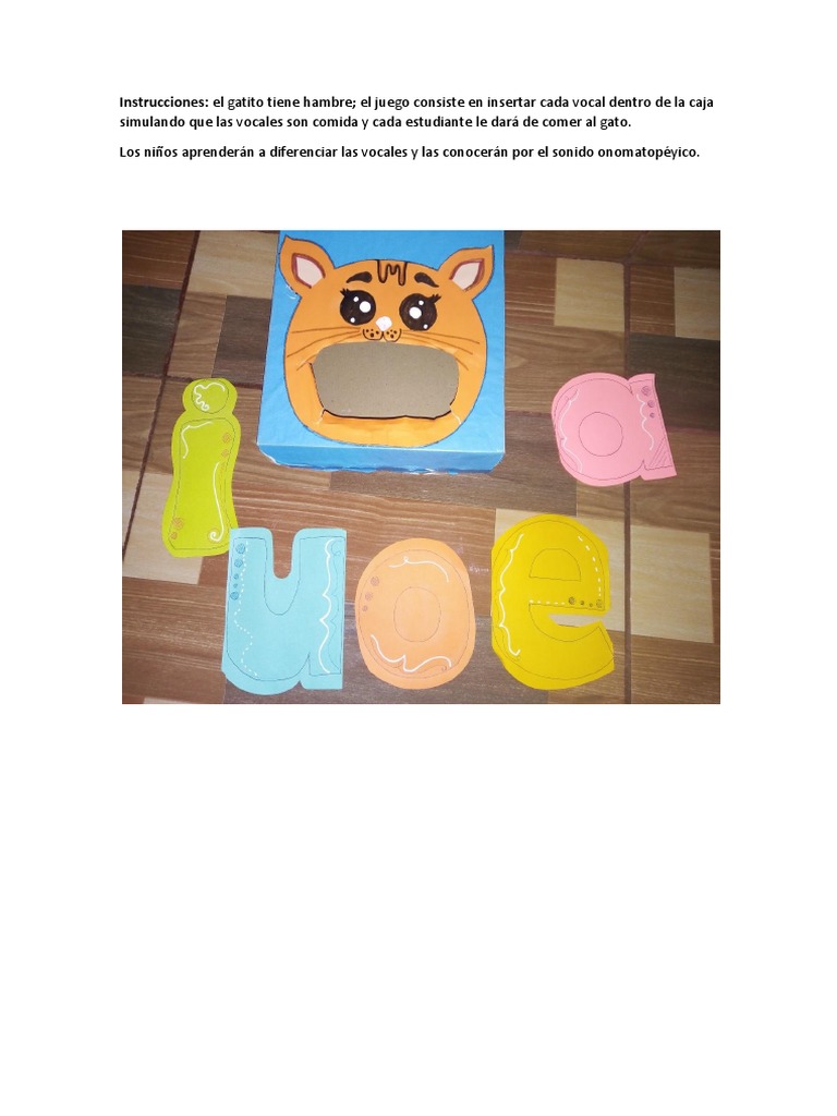 Juego de Vocales | PDF