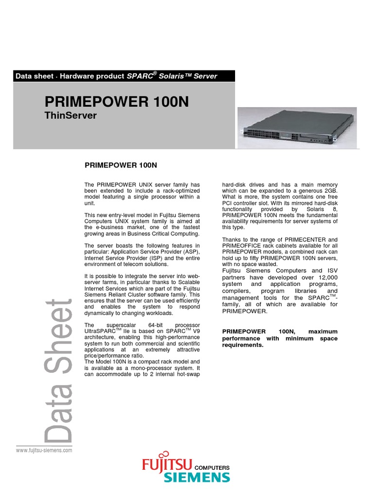 Primepower 100N | Download Free PDF | Computing | Computer Engineering