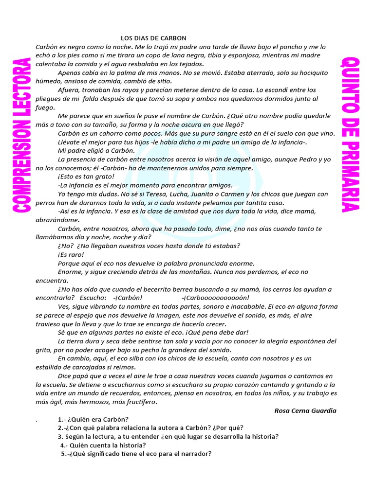 Lectura 5 y 6to 4 | PDF