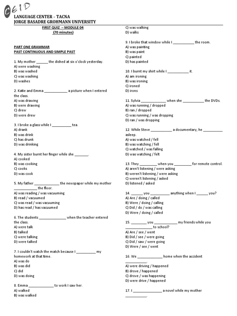 First Quiz Module 04 | PDF