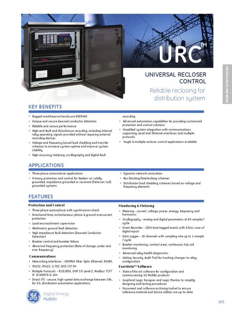 Universal Recloser Control: Key Benefits | PDF | Electric Power ...