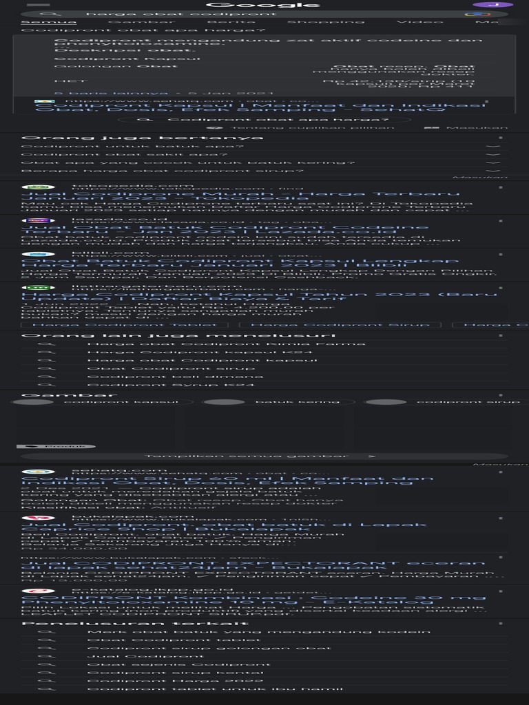 Orang Juga Be!anya: Codipront Mengandung Zat Aktif Codeine Dan | PDF ...
