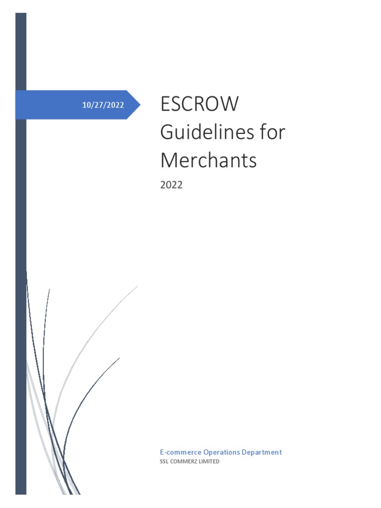 Escrow Guidelines Step-By-Step V.1.3 | PDF | Login | User (Computing)
