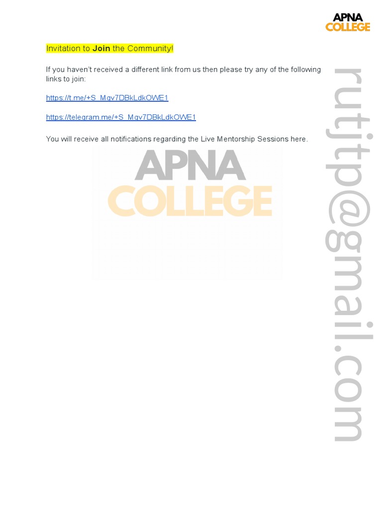 1-Telegram Invitation - Alpha 2 | PDF