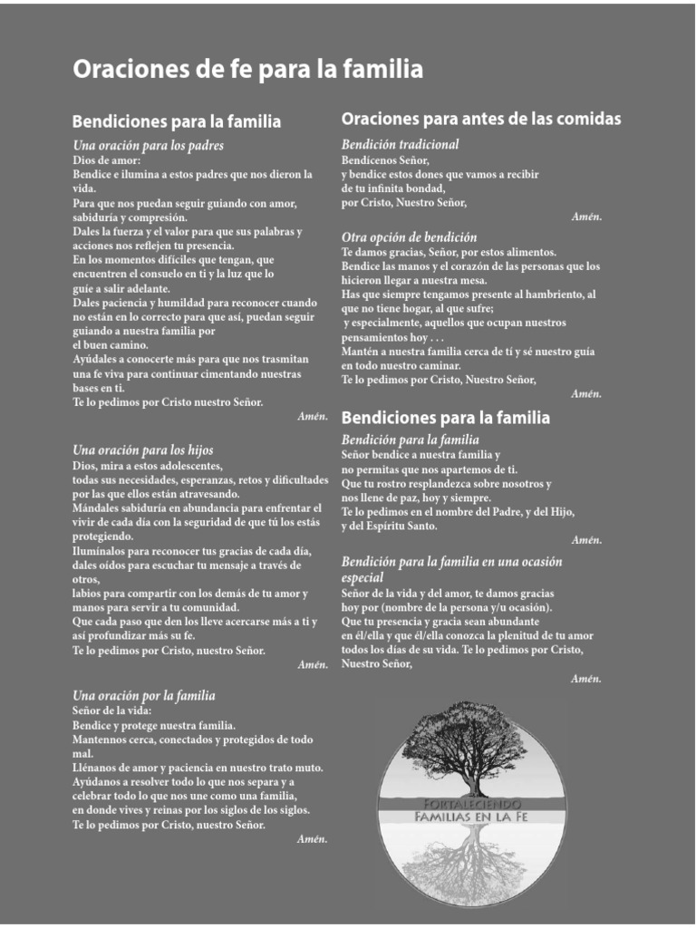 Oraciones para La Familia | PDF | Oración | Cristo (título)
