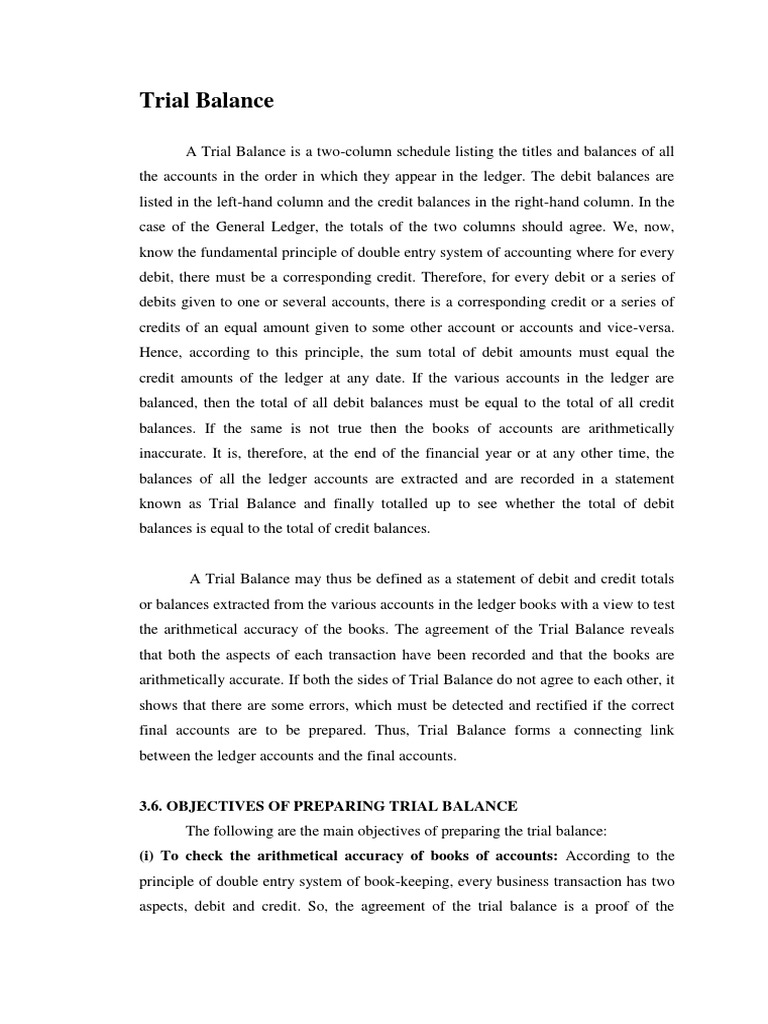 Trial Balance 01 | PDF | Debits And Credits | Service Industries