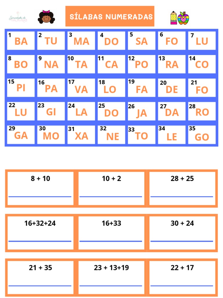 Sílabas Numeradas - PDF | PDF