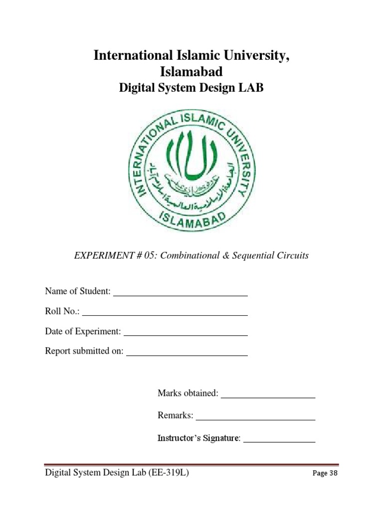 Lab 05 Handout Combinational And Sequential Pdf Logic Gate Digital Electronics 9847