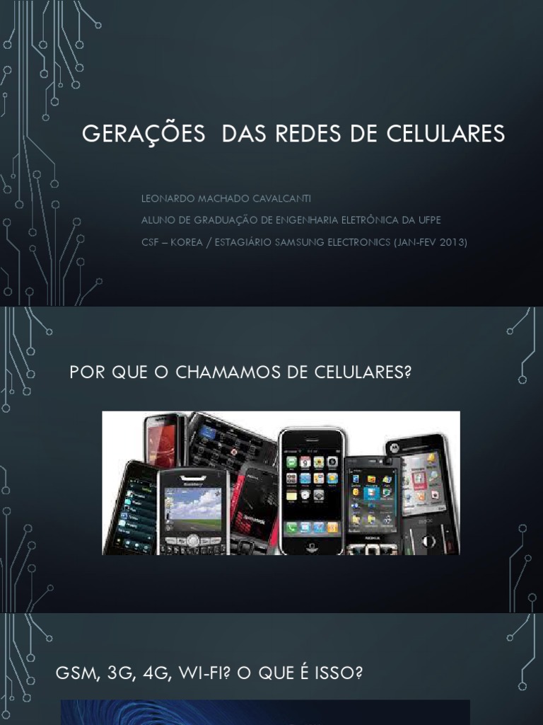 Evolução das Redes de Celulares: 1G a 5G | PDF | 3G | Celulares