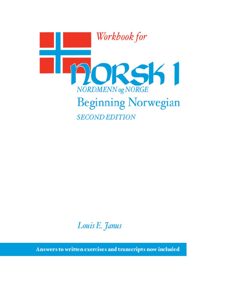 Workbook For Norsk, Nordmenn Og Norge 1 - Beginning Norwegian (PDFDrive ...