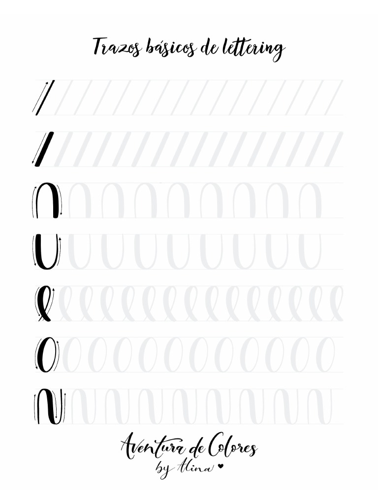 Plantillas lettering | PDF