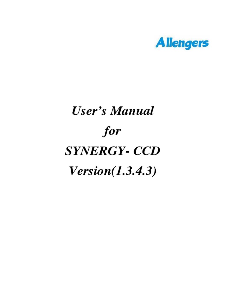 2220 - User Manual Synergy Software-Comprimido | PDF | Graphical User ...
