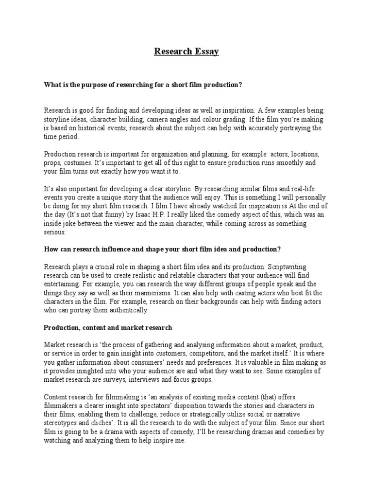 Research Essay - Copy - Copy 1 | PDF | Survey Methodology ...