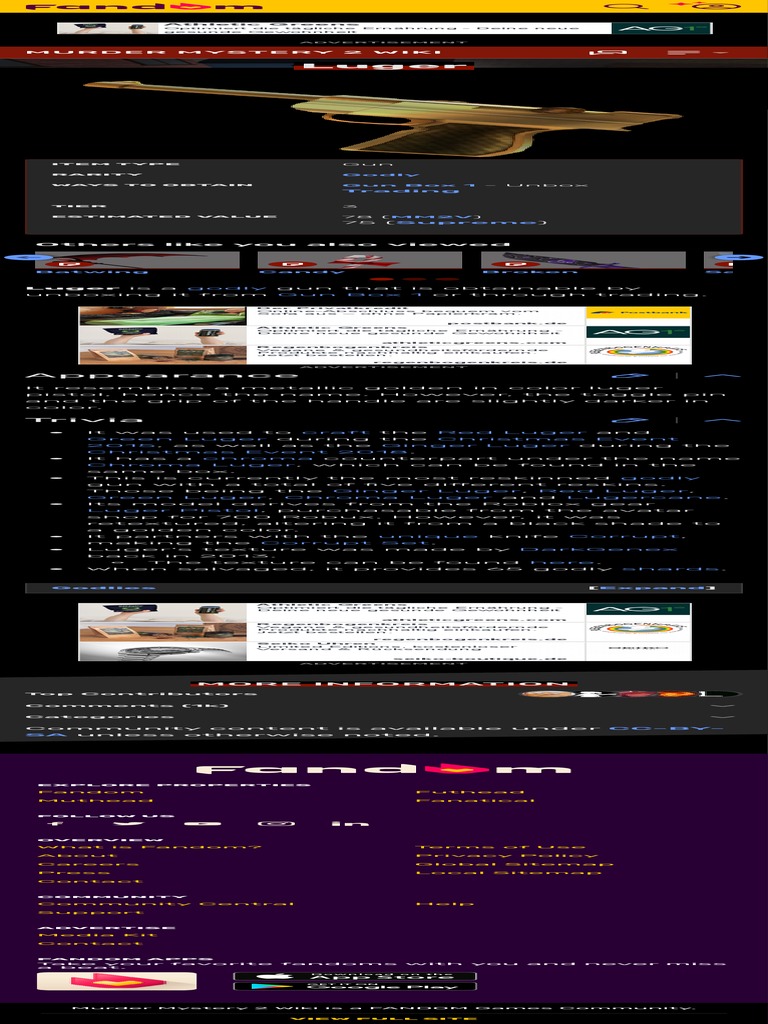 Luger Murder Mystery 2 Wiki Fandom | PDF