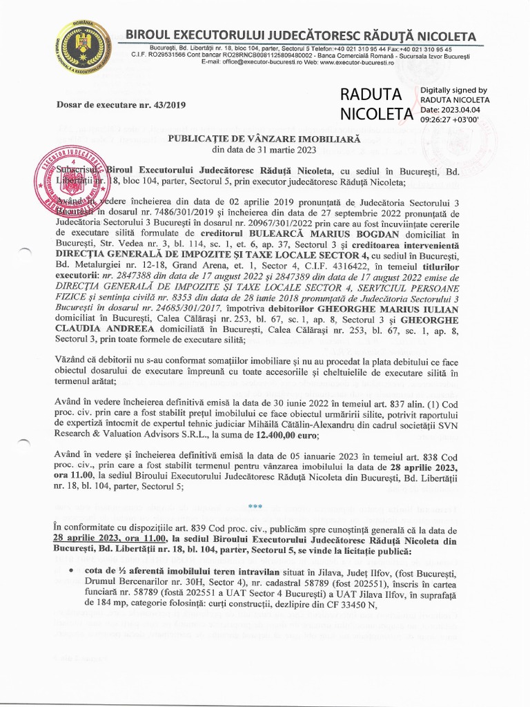 Digitally Signed by Raduta Nicoleta Date: 2023.04.04 09:26:27 +03'00' | PDF