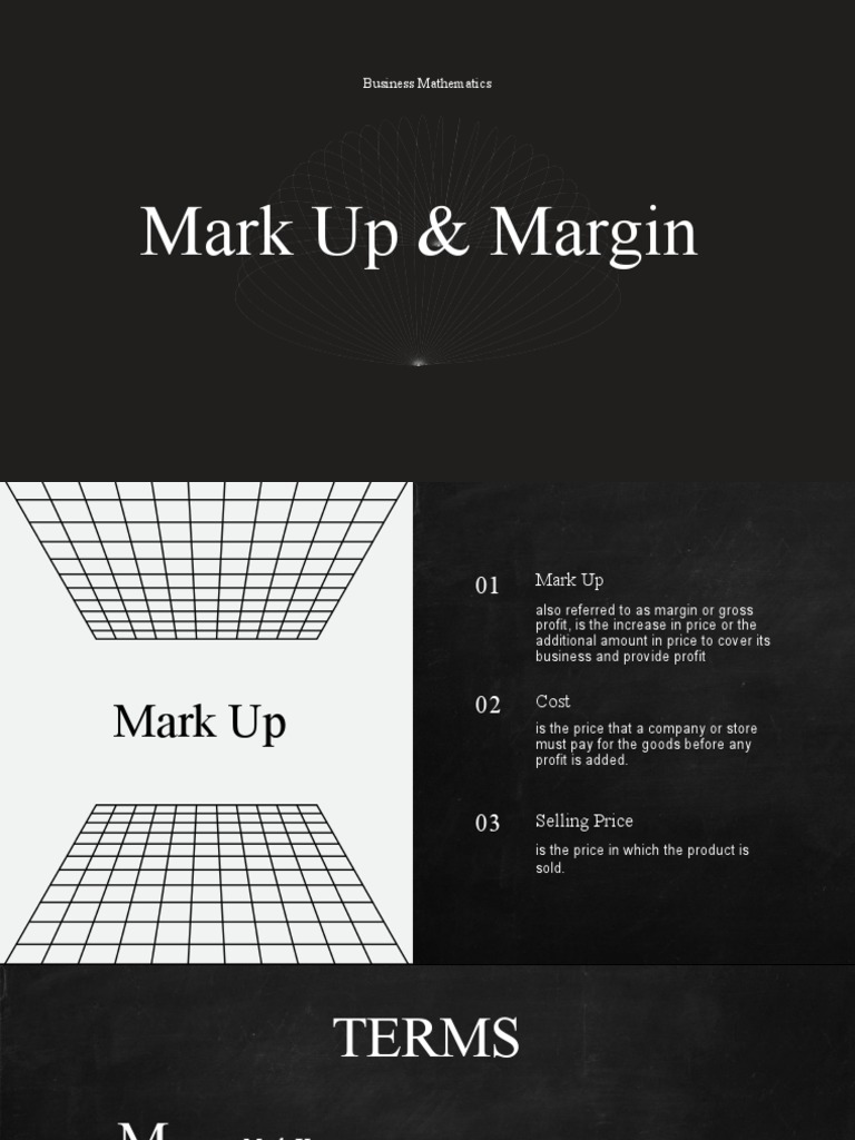 MARK UP MARGIN grp1 | PDF | Prices | Profit (Economics)