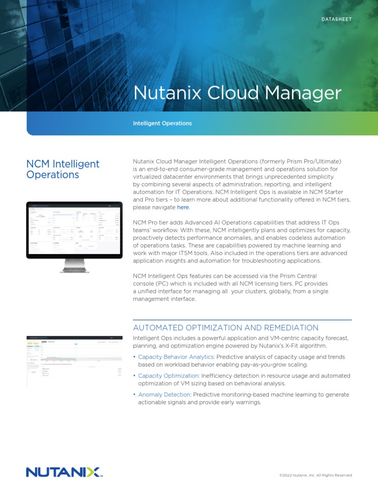 Nutanix Prism AI Ops | PDF