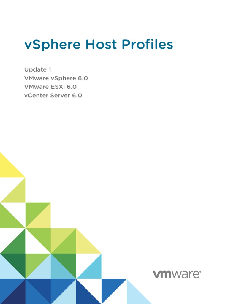 Vsphere Esxi Vcenter Server 601 Host Profiles Guide | PDF | Computer Data Storage | Parameter ...