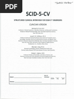 1-SCID-5-RV - Score - Sheet - (V1.0.0) 2-13-15 | PDF | Diagnostic And ...
