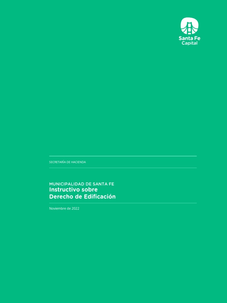Instructivo Derecho de Edificacion | PDF