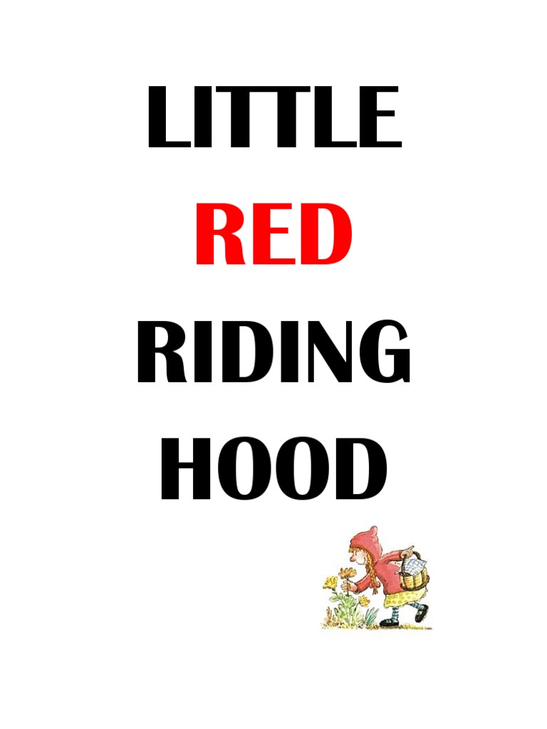 Little Red Riding Hood Pdf Pdf